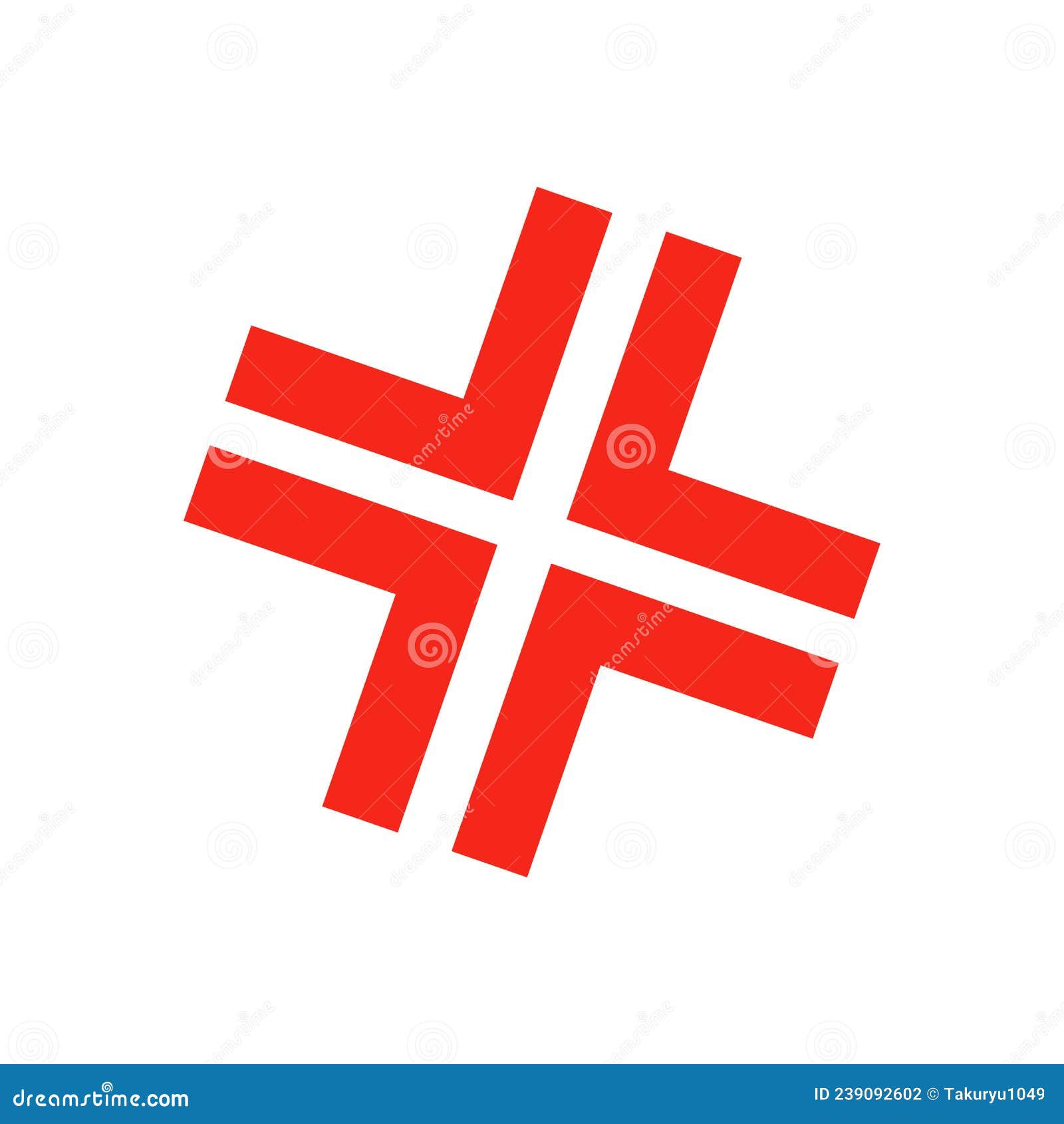 A Red Mark Representing the Emotion of Anger. Vector. Stock Vector ...