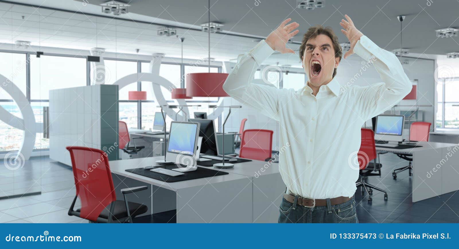 Anger at work stock image. Image of concept, jeans, modern - 133375473