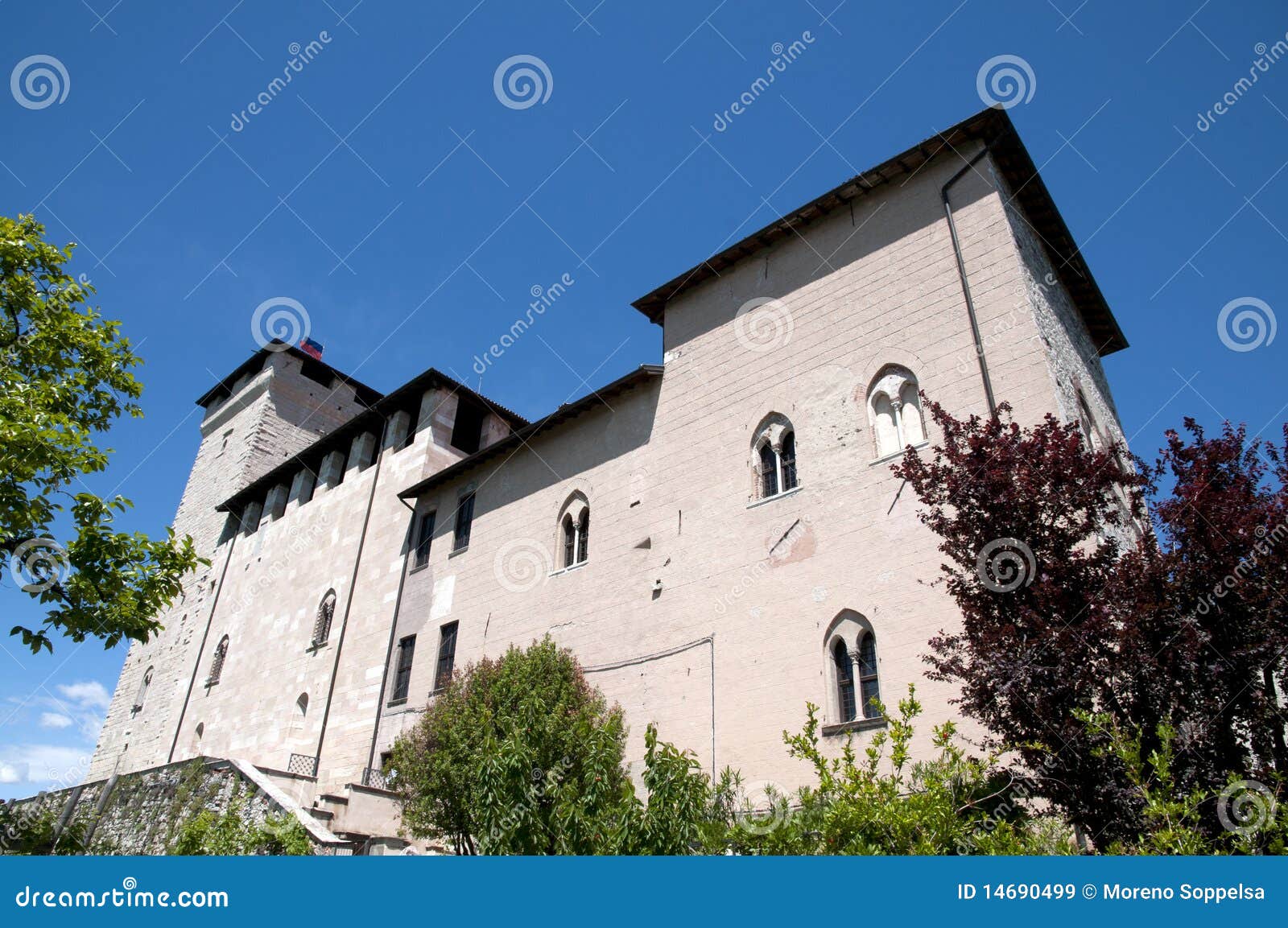 Angera Castle - Fortress (Rocca Borromea) Stock Image - Image of ...