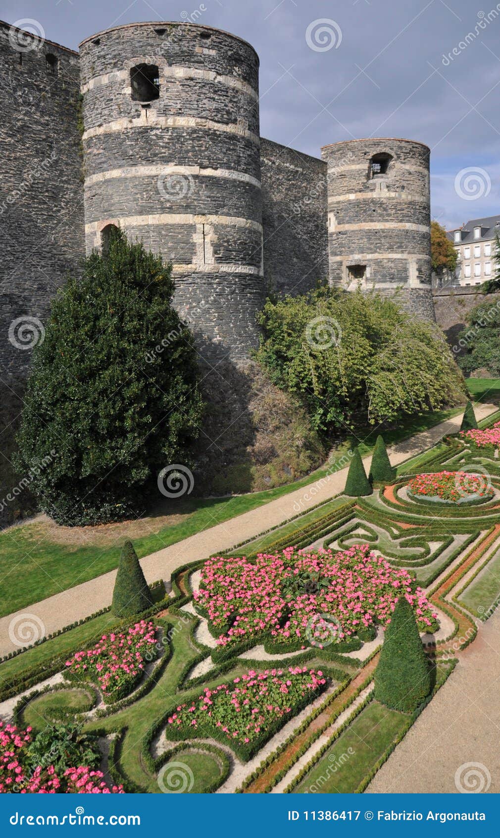 Angers Castle stock image. Image of summertime, historical - 11386417