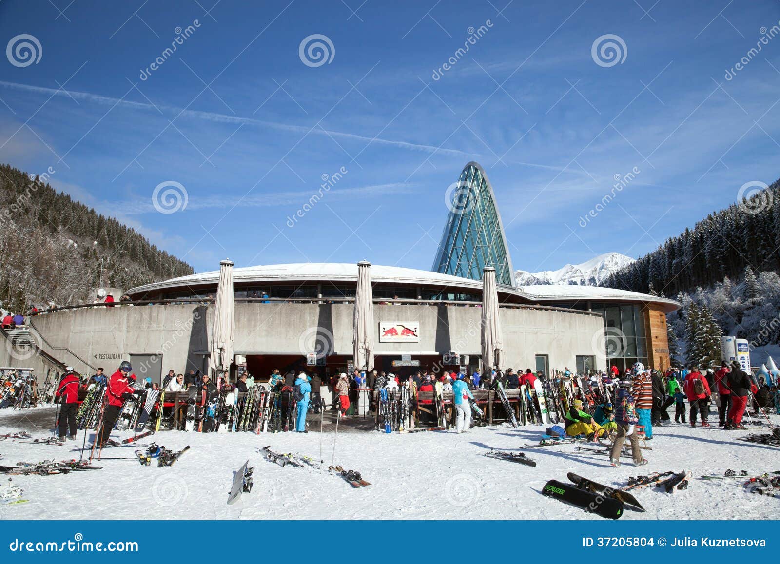 Angertal Ski Center in Austria Editorial Stock Image - Image of ...