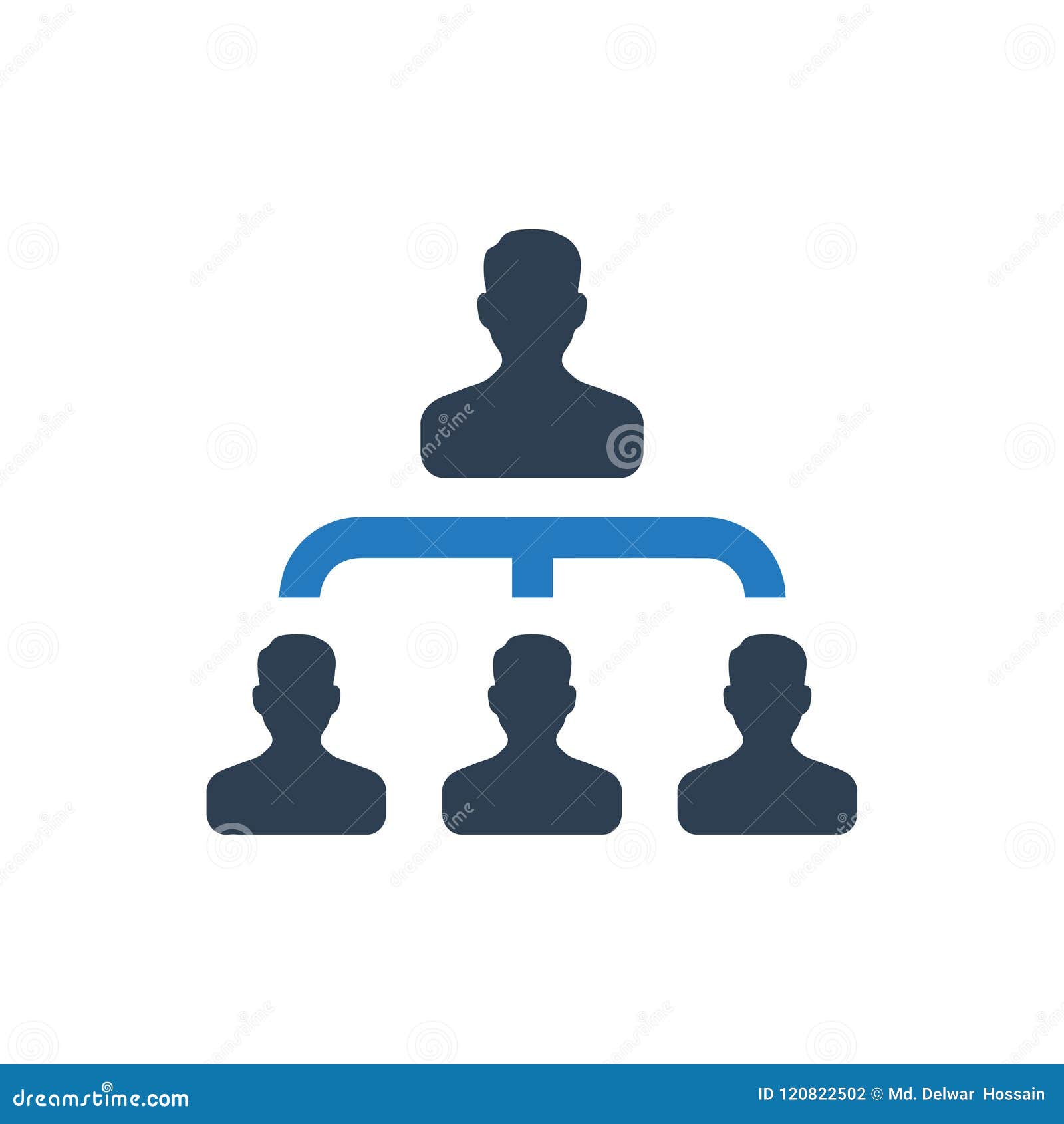 Angestellt-Struktur-Ikone vektor abbildung. Illustration von hierarchie ...