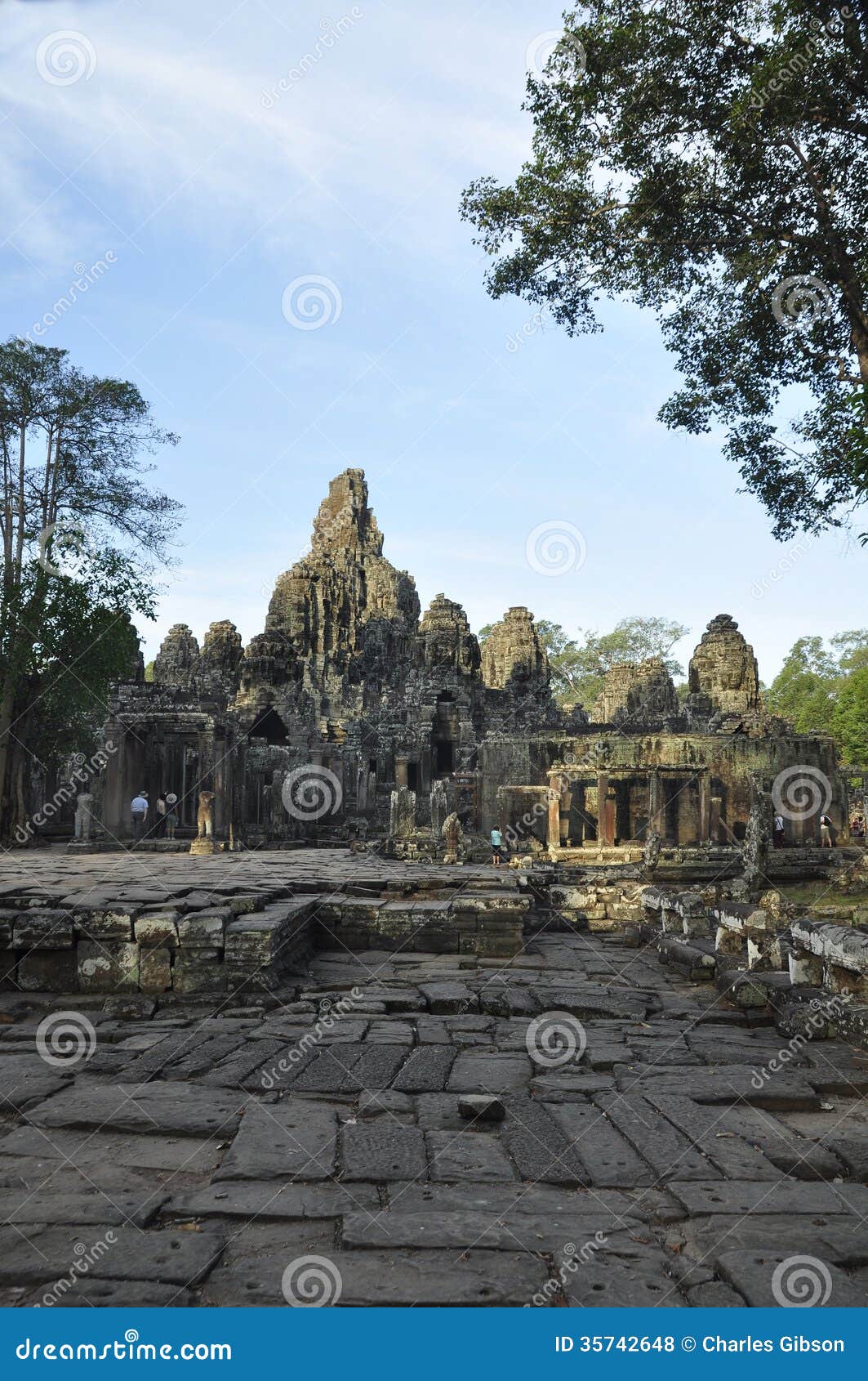 Angkar Thom stock photo. Image of asian, eastern, stonework - 35742648