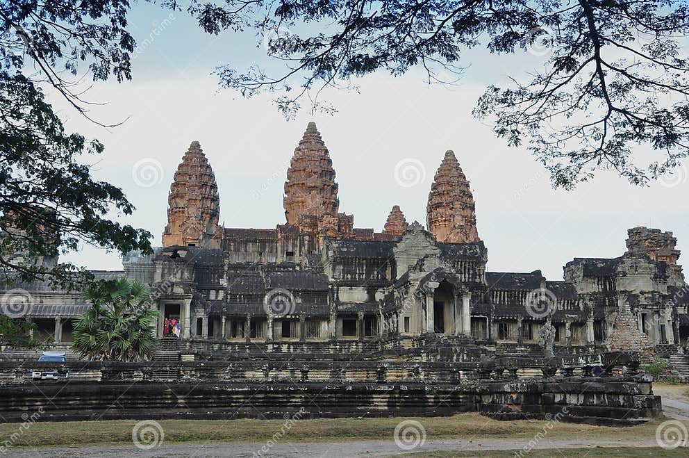 Angkar Wat imagem de stock. Imagem de anjo, budista, pedra - 40010389
