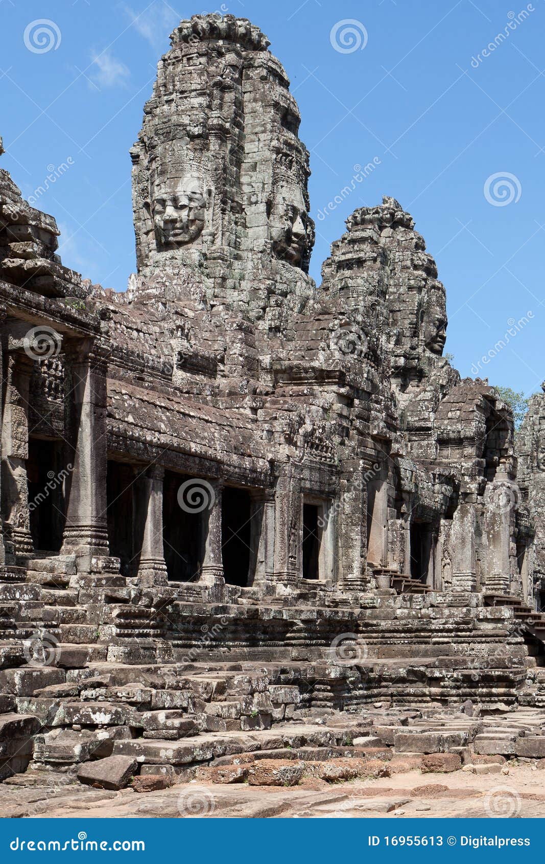 Angkor the Bayon stock image. Image of cambodia, archeology - 16955613