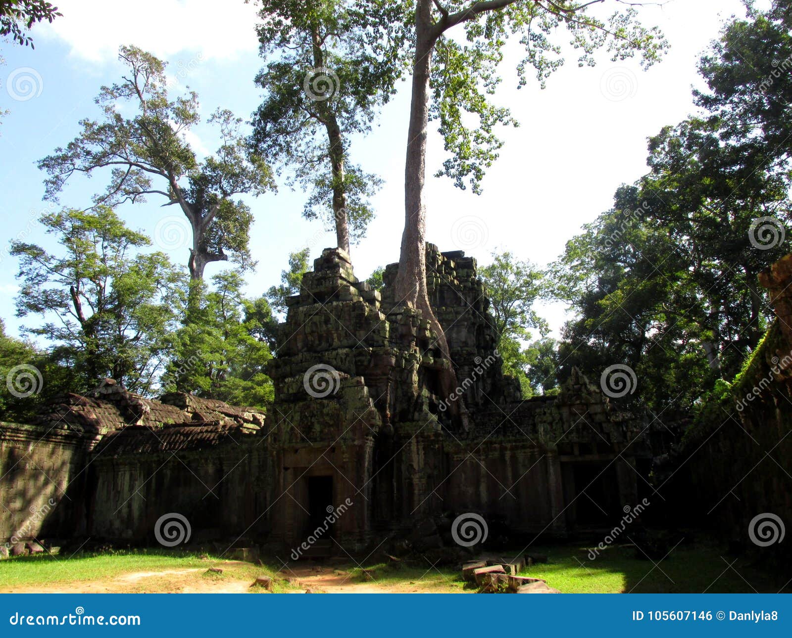 Angkor complex in Cambodia stock photo. Image of architecture - 105607146