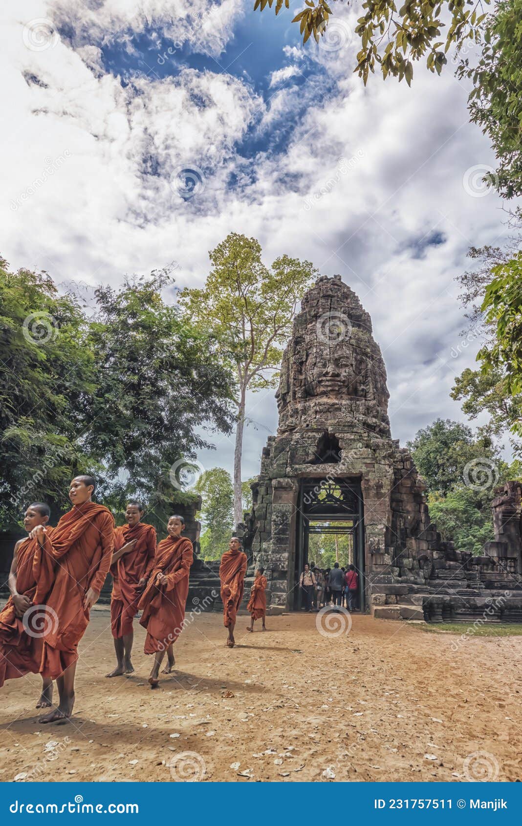 Angkor complex in Cambodia editorial photo. Image of cambodian - 231757511