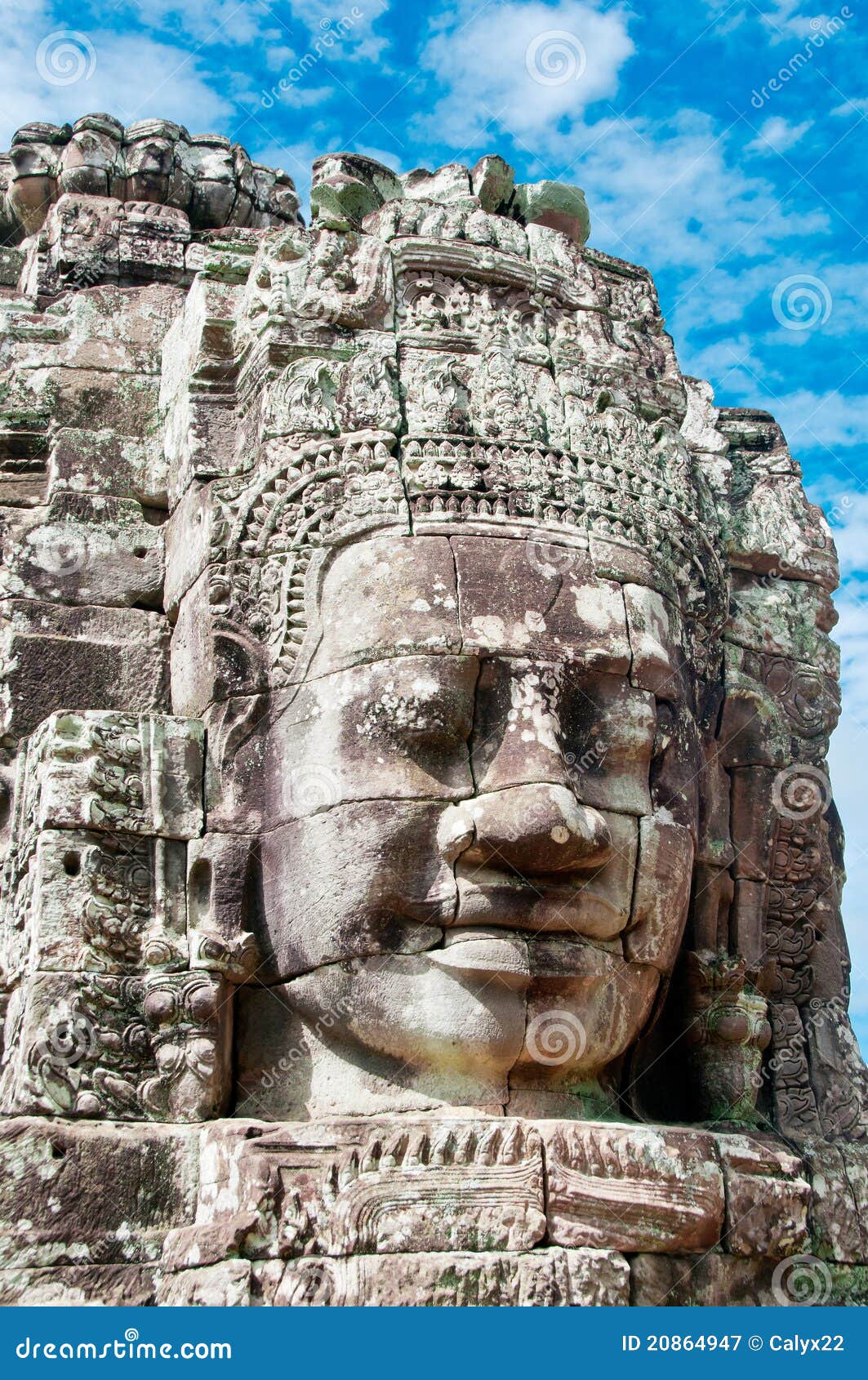 Angkor Faces stock image. Image of hindu, cambodia, tropical - 20864947