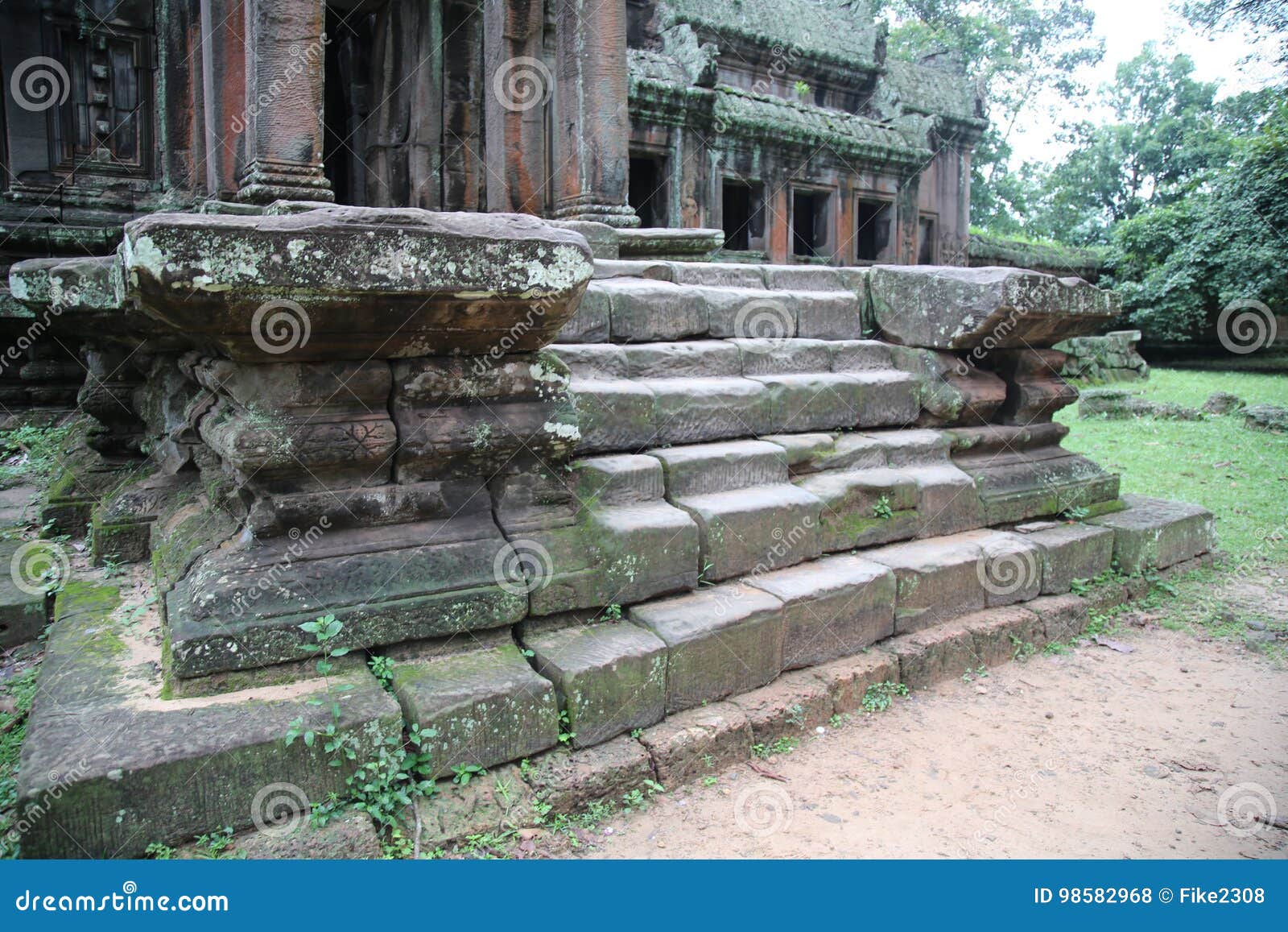 Angkor Ruins stock photo. Image of angkor, largest, monument - 98582968