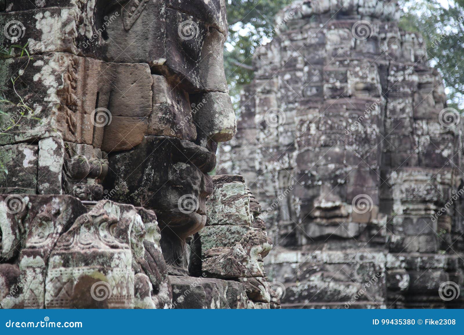 Angkor Ruins stock photo. Image of heritage, architecture - 99435380