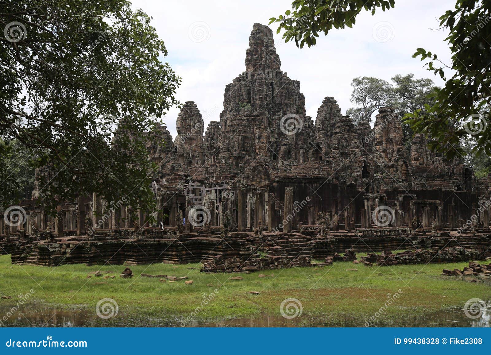 Angkor Ruins stock photo. Image of monument, buddhism - 99438328