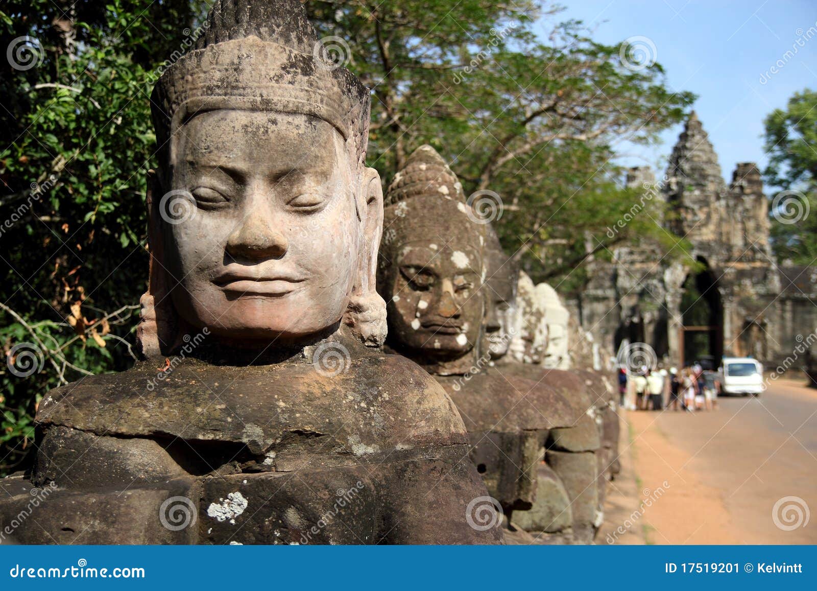Angkor Thom South Gate stock image. Image of conservation - 17519201