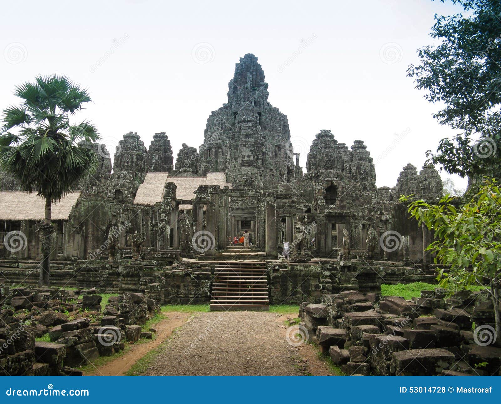Angkor Thom temple editorial stock photo. Image of cambodia - 53014728
