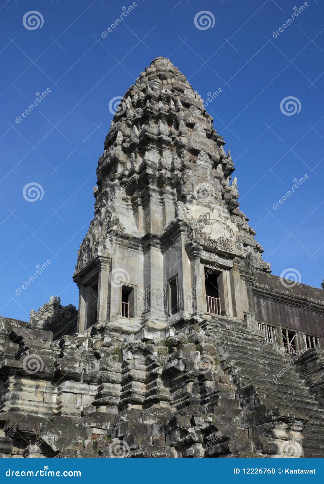 Angkor wat stock foto. Image of toren, tempel, azië, angkor - 12226760
