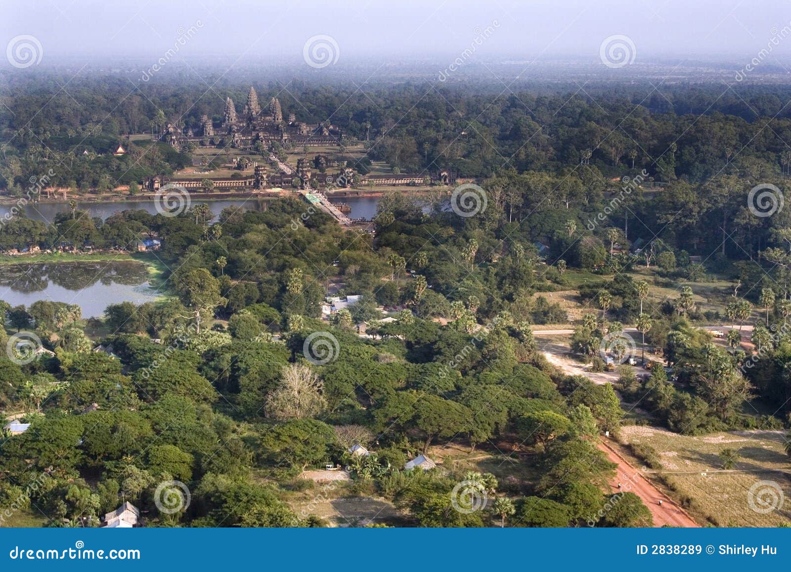 Angkor Wat Aerial View Picture. Image: 2838289