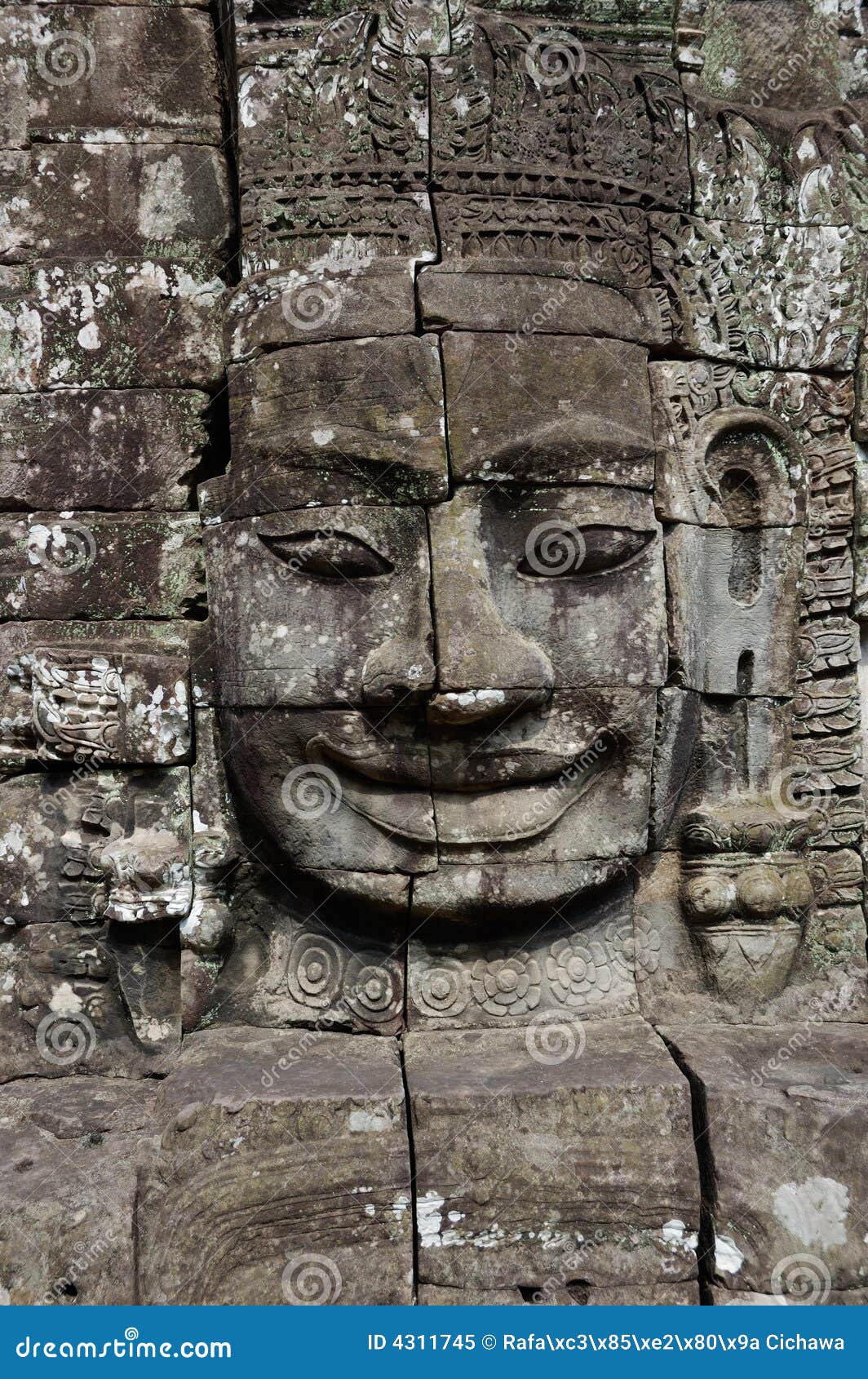 Angkor Wat - Bayon temple stock image. Image of hinduism - 4311745