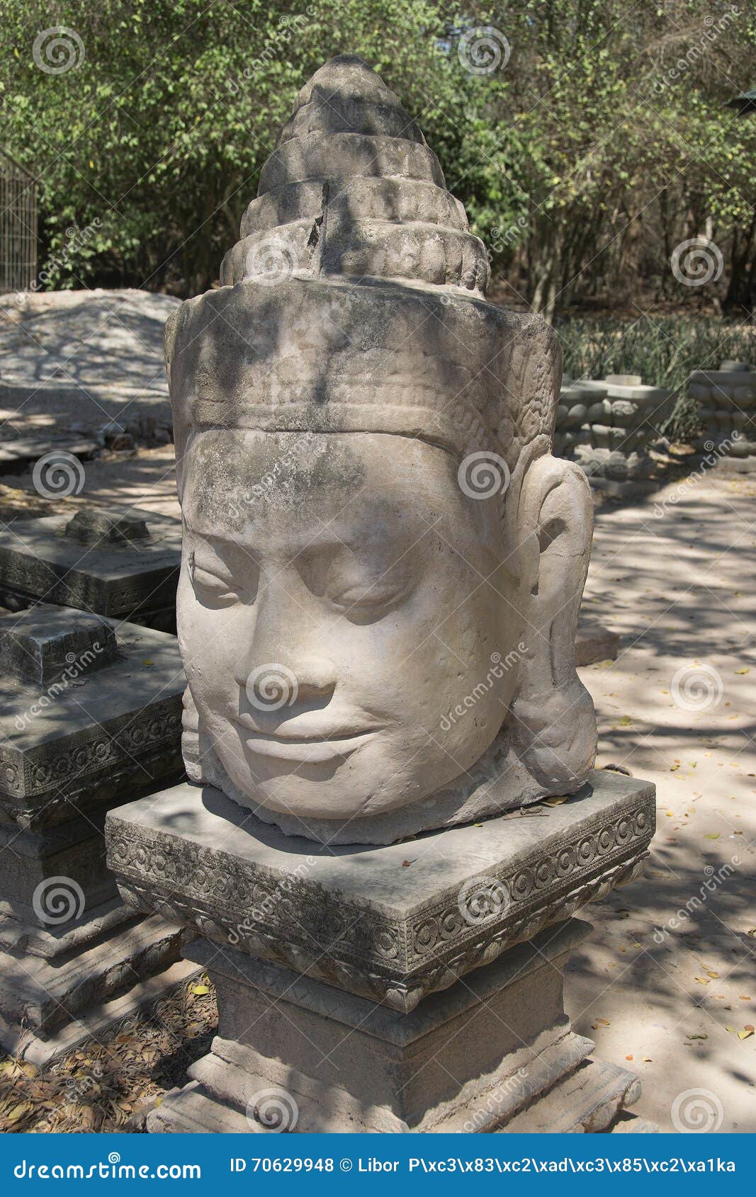 Angkor Wat - Bayon temple stock photo. Image of bayon - 70629948