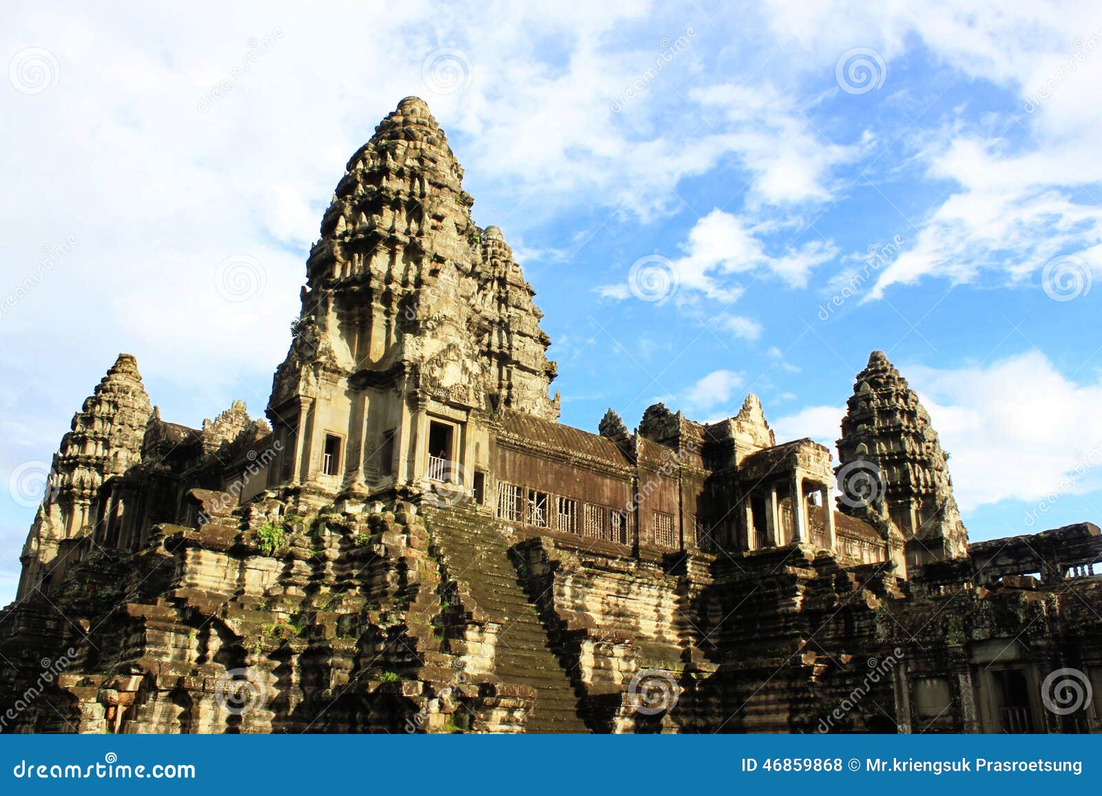 Angkor wat blue sky stock photo. Image of siem, celestial - 46859868