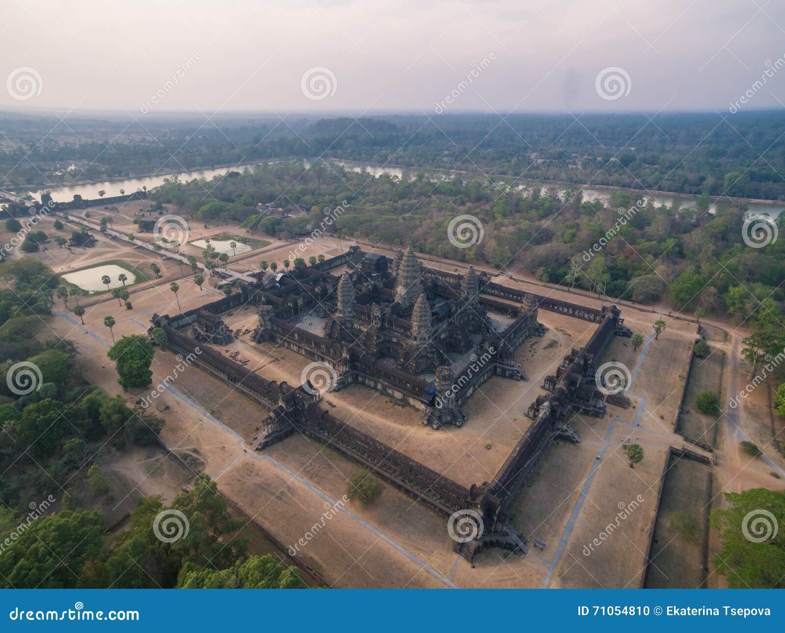 Angkor Wat (Cambodia) stock photo. Image of climate, buddhism - 71054810