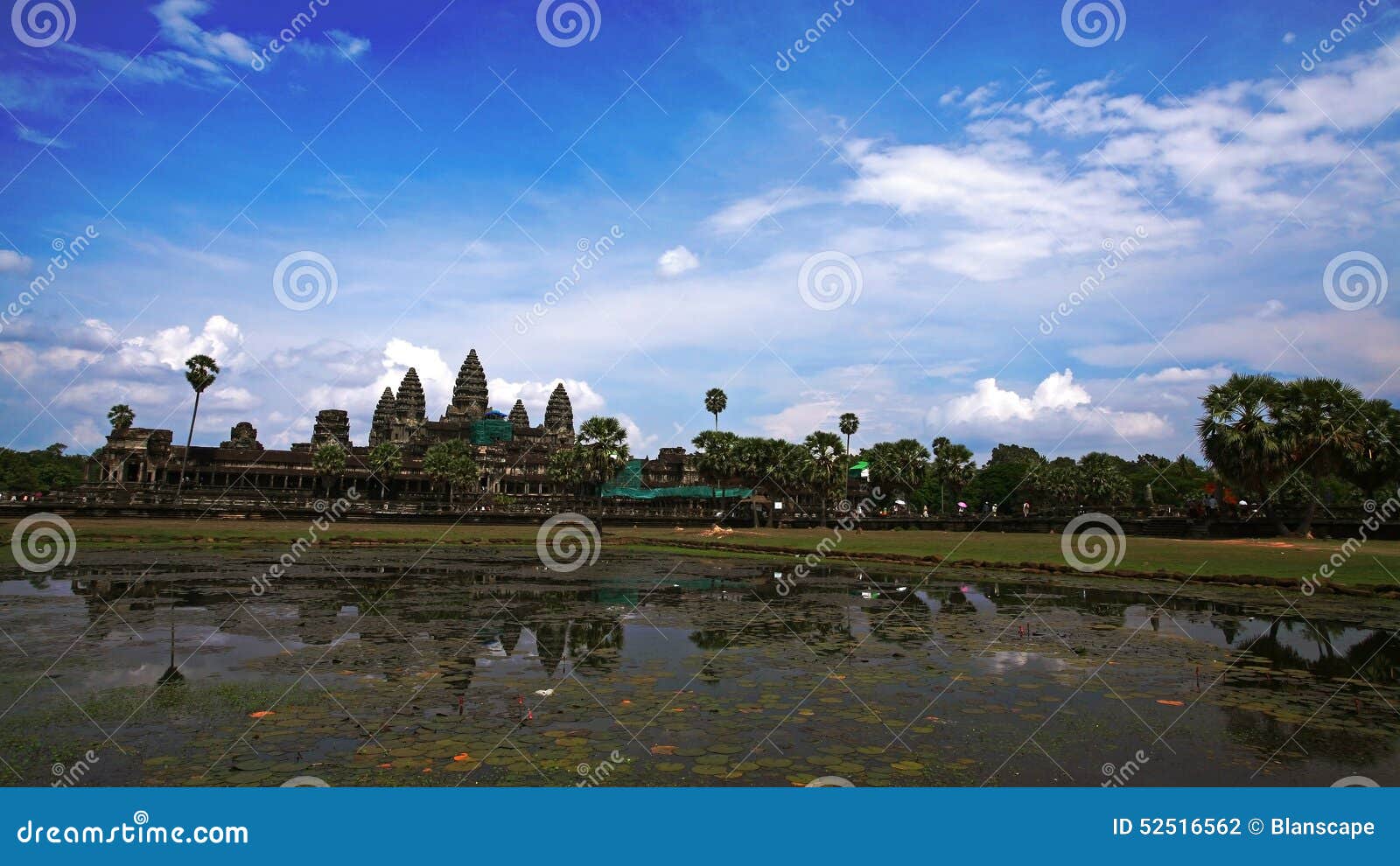 Angkor Wat in Cambodia stock photo. Image of asian, hinduism - 52516562