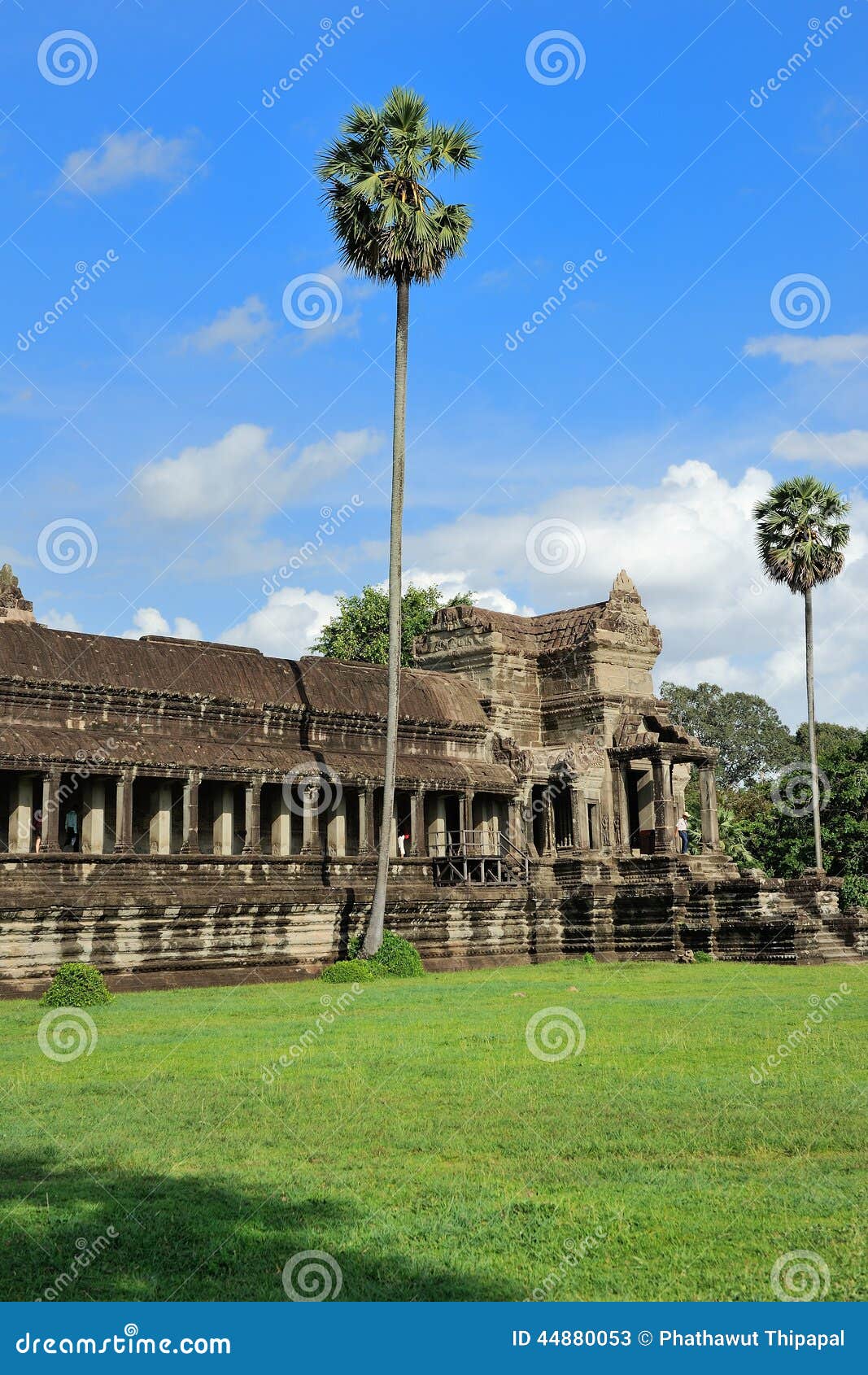 Angkor Wat in Cambodia stock image. Image of head, apsaras - 44880053