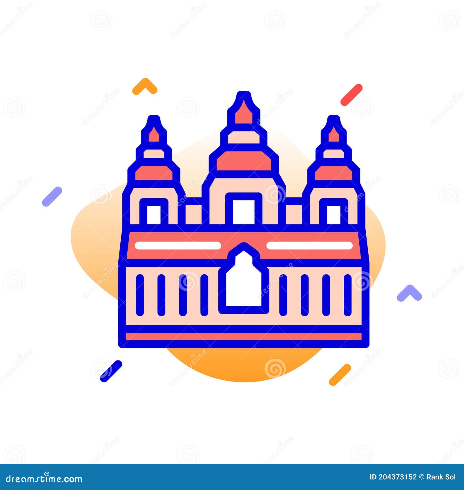 Angkor Wat, Cambodia, Thom, Stone Temple Fully Editable Vector Icons ...