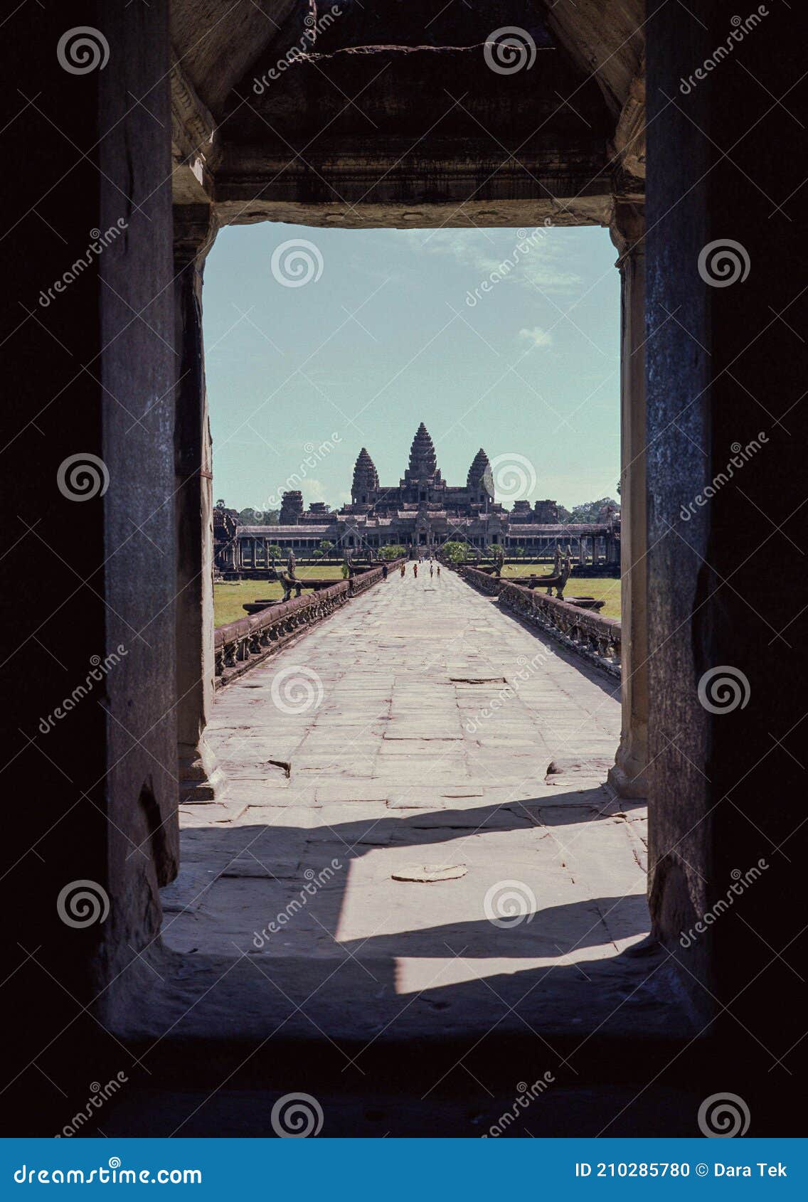 Angkor Wat in castle frame stock photo. Image of travel - 210285780