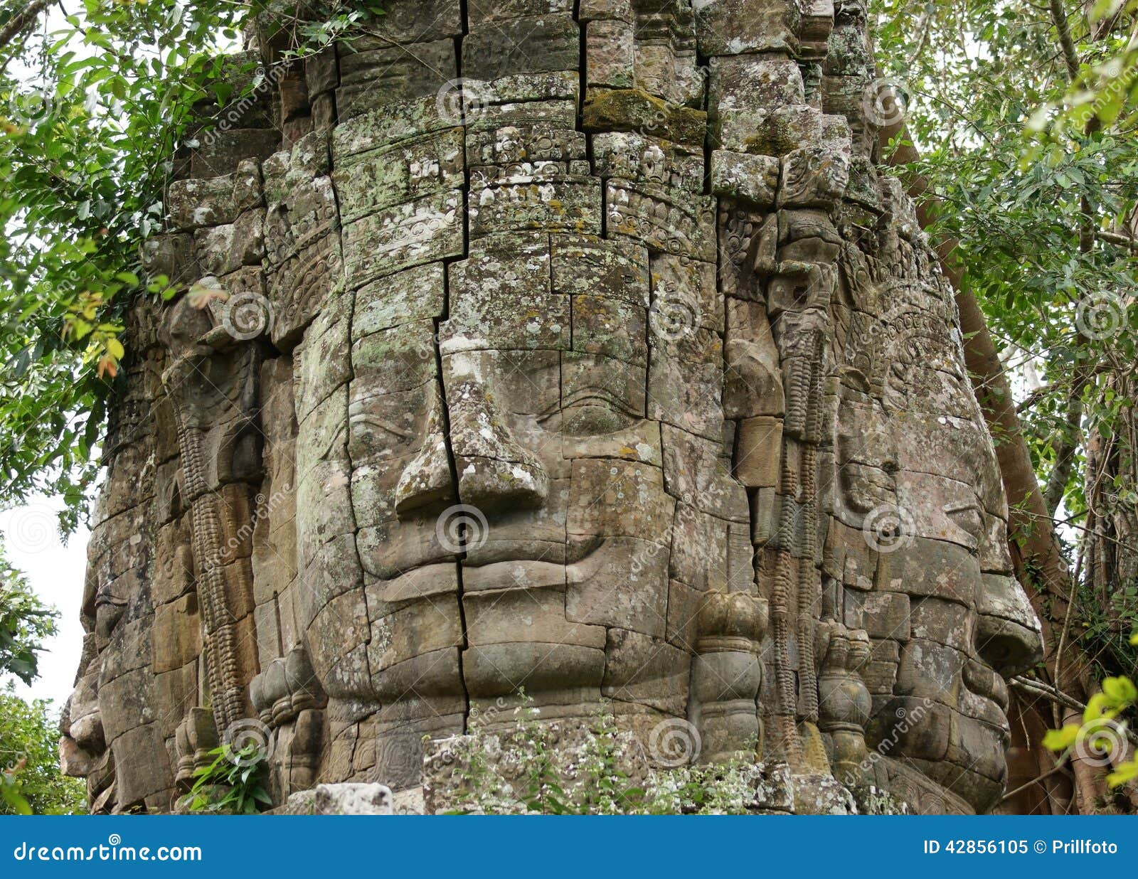 Angkor Wat detail stock image. Image of ruins, history - 42856105