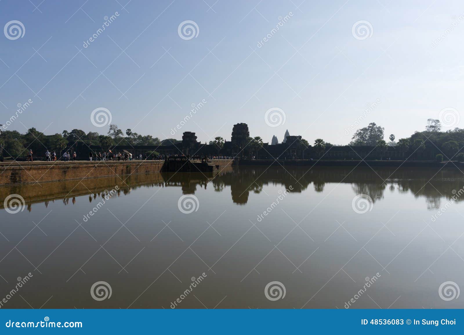 Angkor Wat Gateway stock image. Image of wats, bridge - 48536083