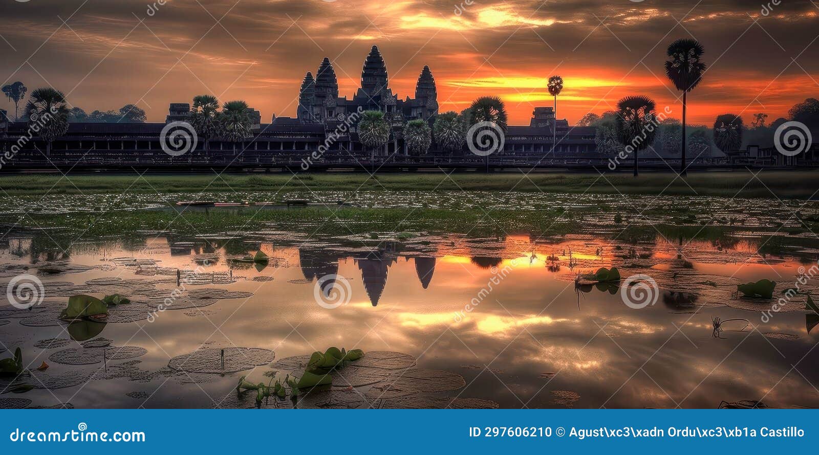 Angkor Wat Hindu Temple in Cambodia. Stock Photo - Image of buddhist ...