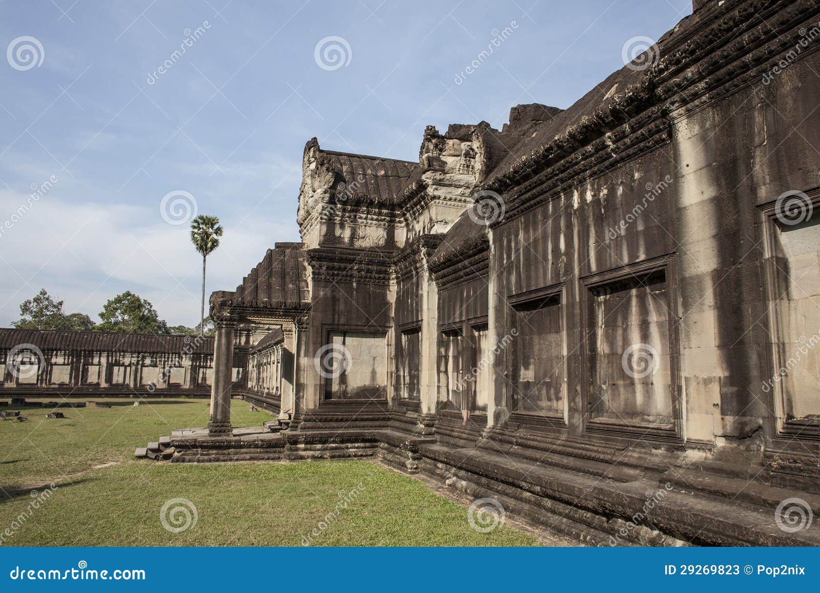 Angkor Wat inside detail stock image. Image of archeology - 29269823