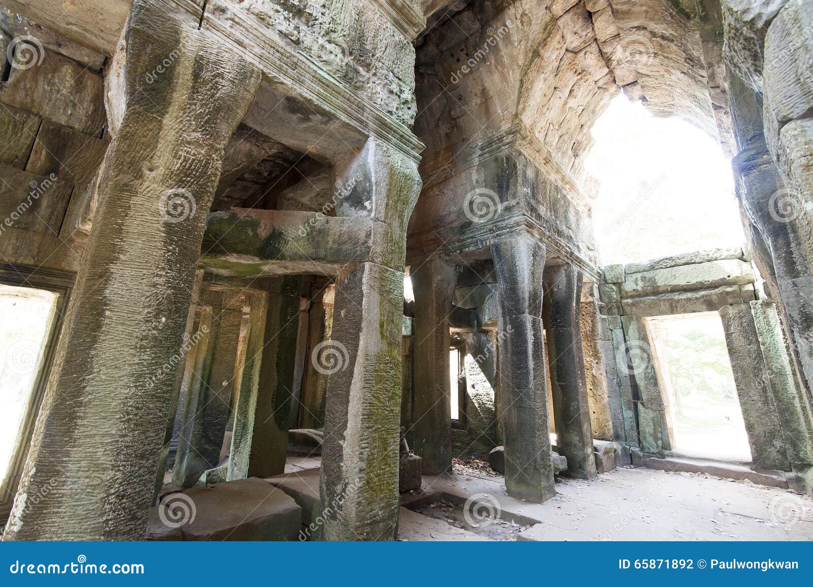 Angkor wat interior stock photo. Image of building, cambodia - 65871892