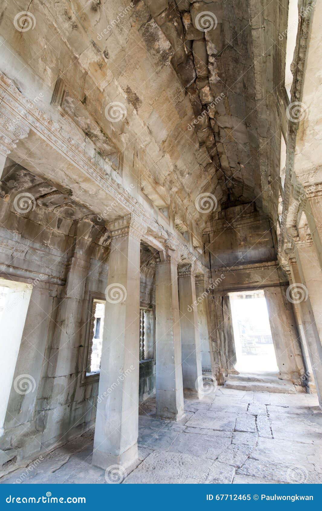 Angkor wat interior stock image. Image of indoor, cove - 67712465