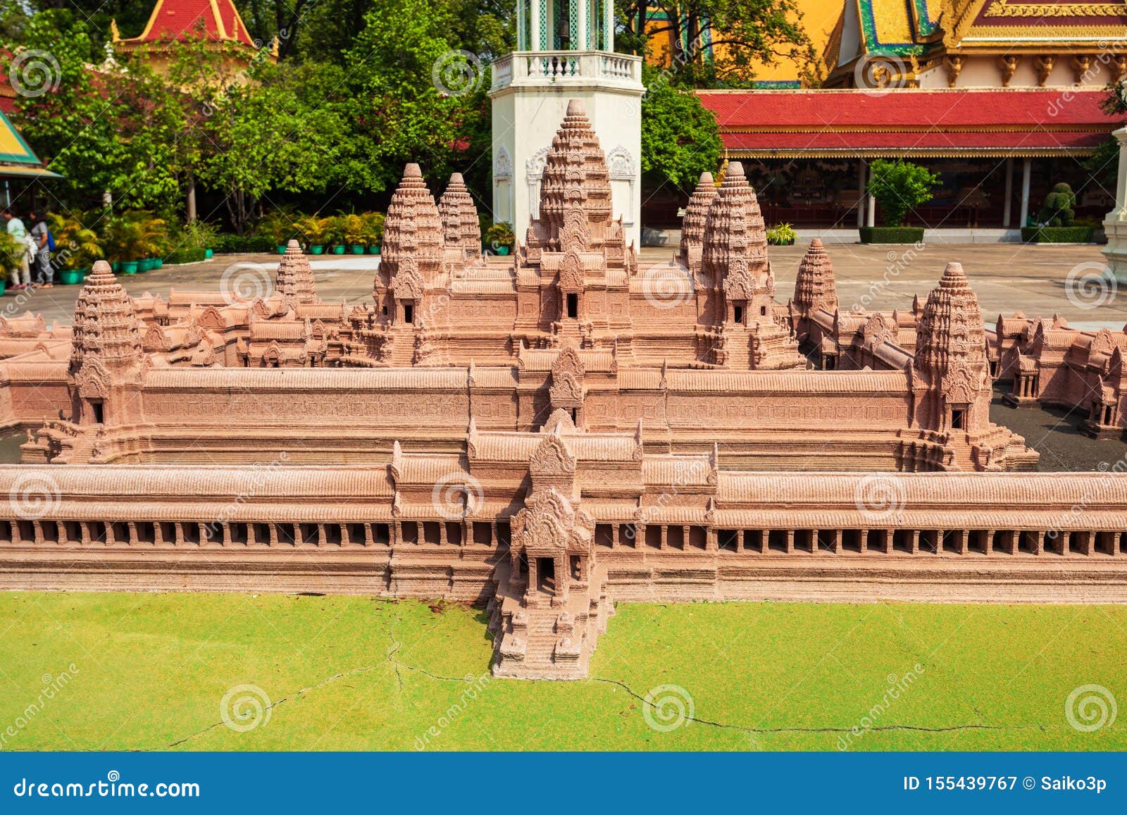Angkor Wat Miniature, Phnom Penh Stock Image - Image of prohm, unesco ...