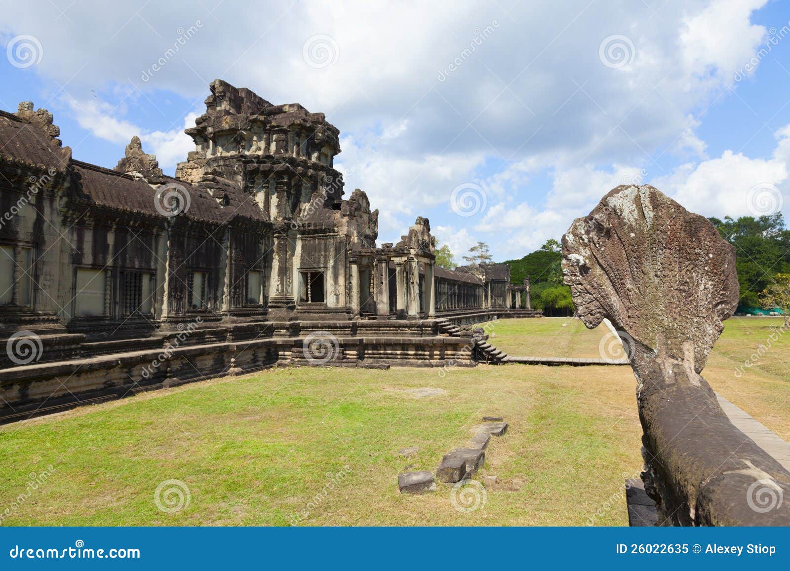 Angkor Wat outer wall stock image. Image of erosion, reap - 26022635