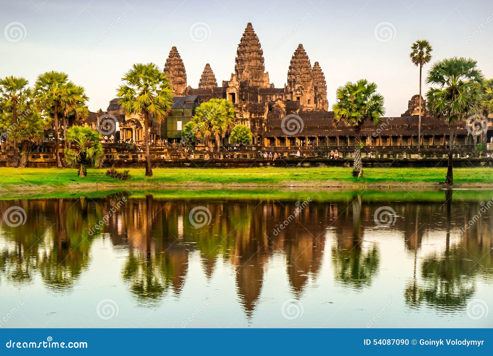 Angkor Wat stock photo. Image of khmer, cambodia, exterior - 54087090