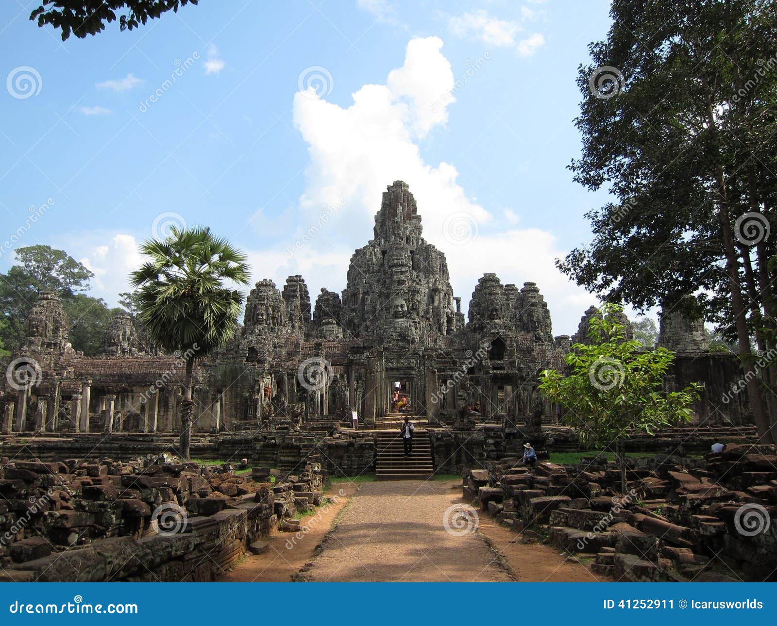 Angkor Wat Ruins stock image. Image of cambodia, angkor - 41252911