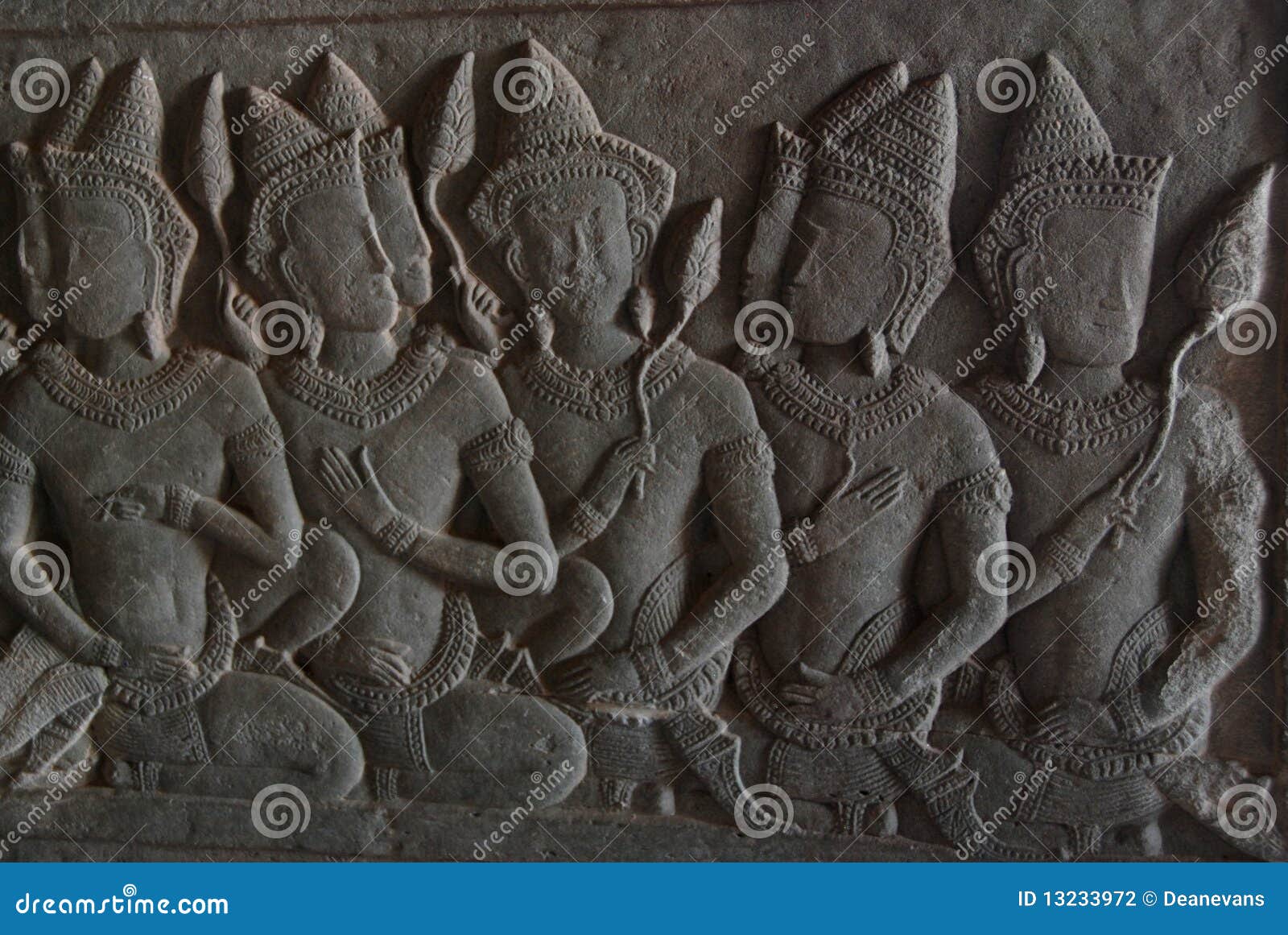 Angkor Wat Stone Carving stock photo. Image of cambodia - 13233972