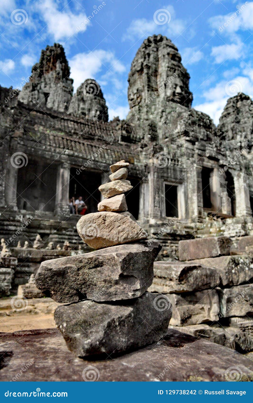 Angkor Wat Stone Stacking Temple Stock Photo - Image of world, stack ...