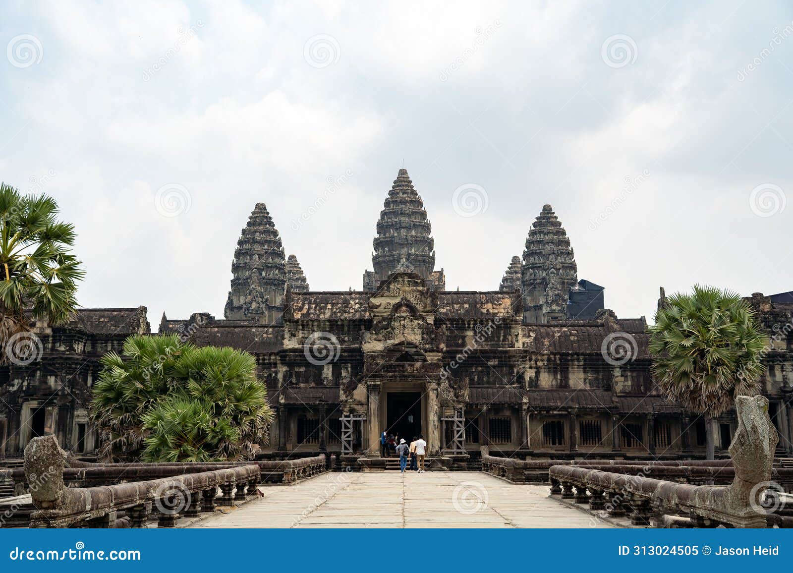 Angkor Wat Temple in the Afternoon in Angkor Complex Cambodia Stock ...