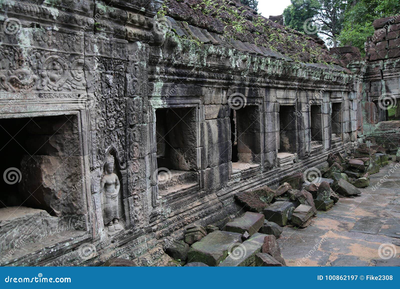 Angkor Ruins stock image. Image of historical, siem - 100862197