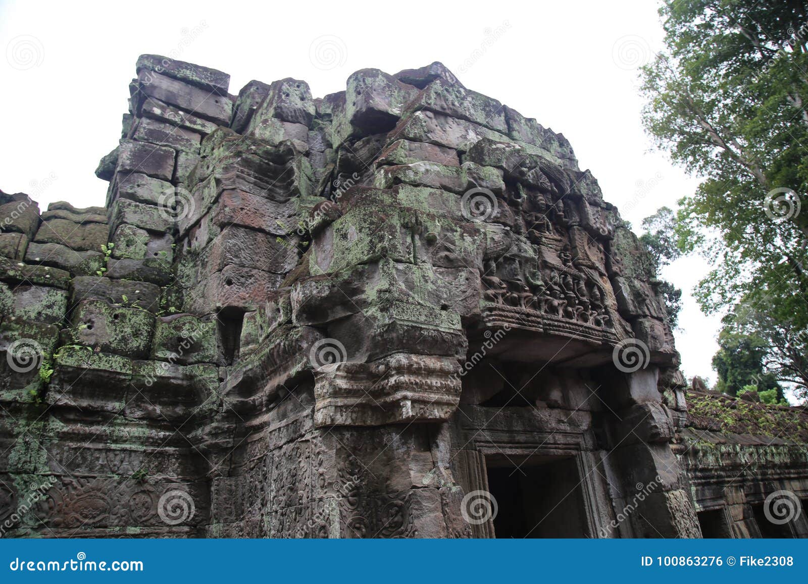 Angkor Ruins stock photo. Image of angkor, oriental - 100863276