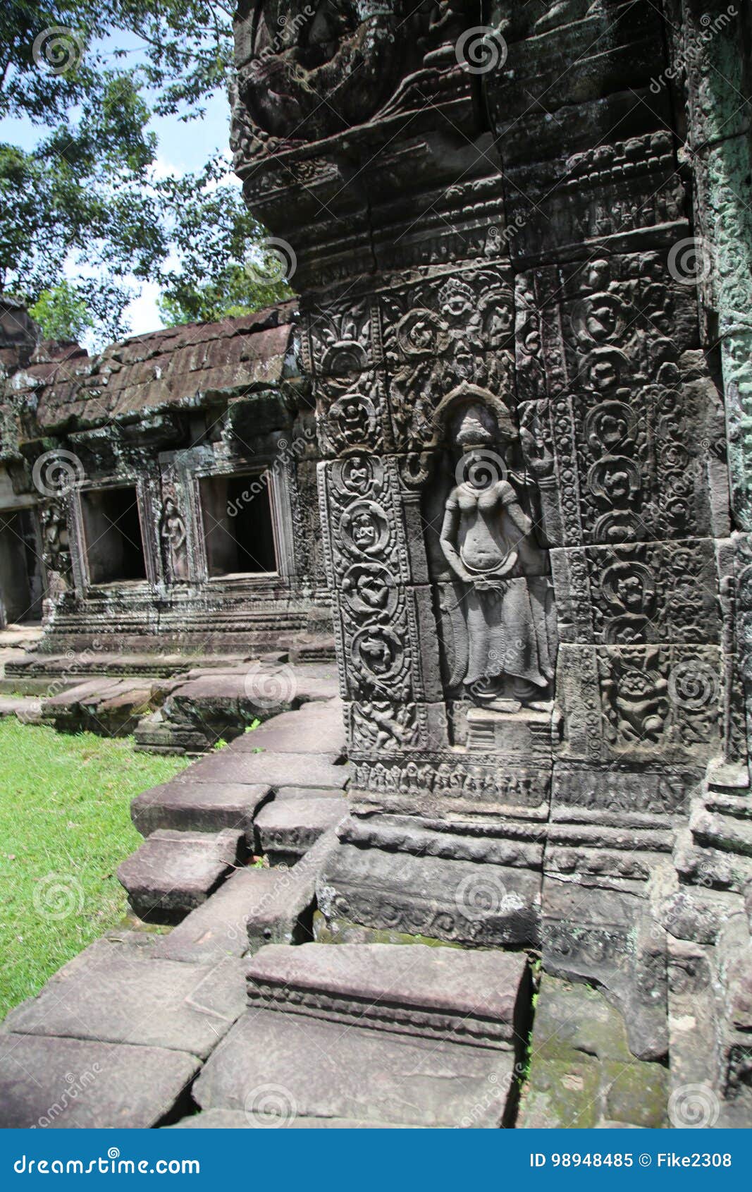 Angkor Ruins stock image. Image of complex, unesco, siem - 98948485