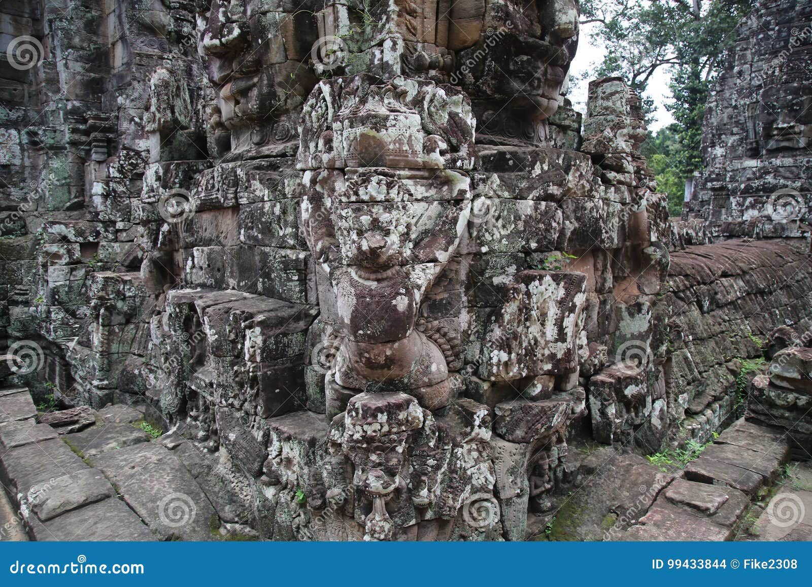 Angkor Ruins stock photo. Image of monument, architecture - 99433844