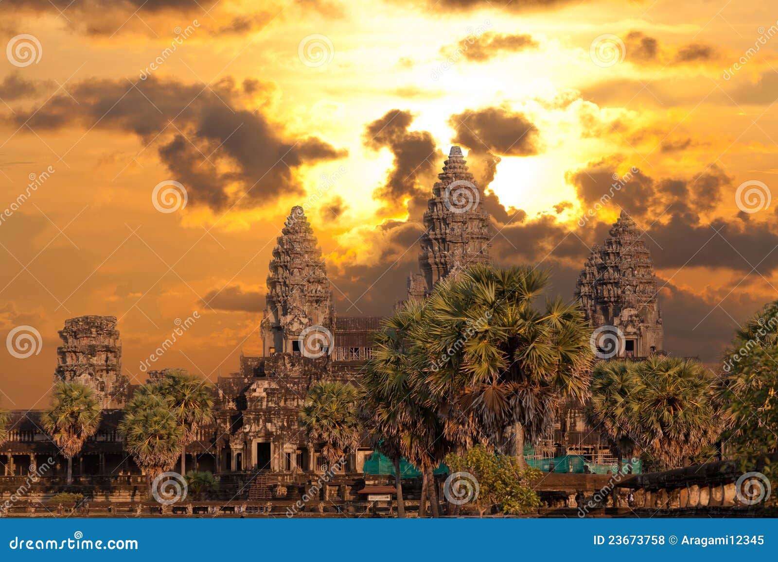 Temple At Sunset Stock Photography | CartoonDealer.com #48785828