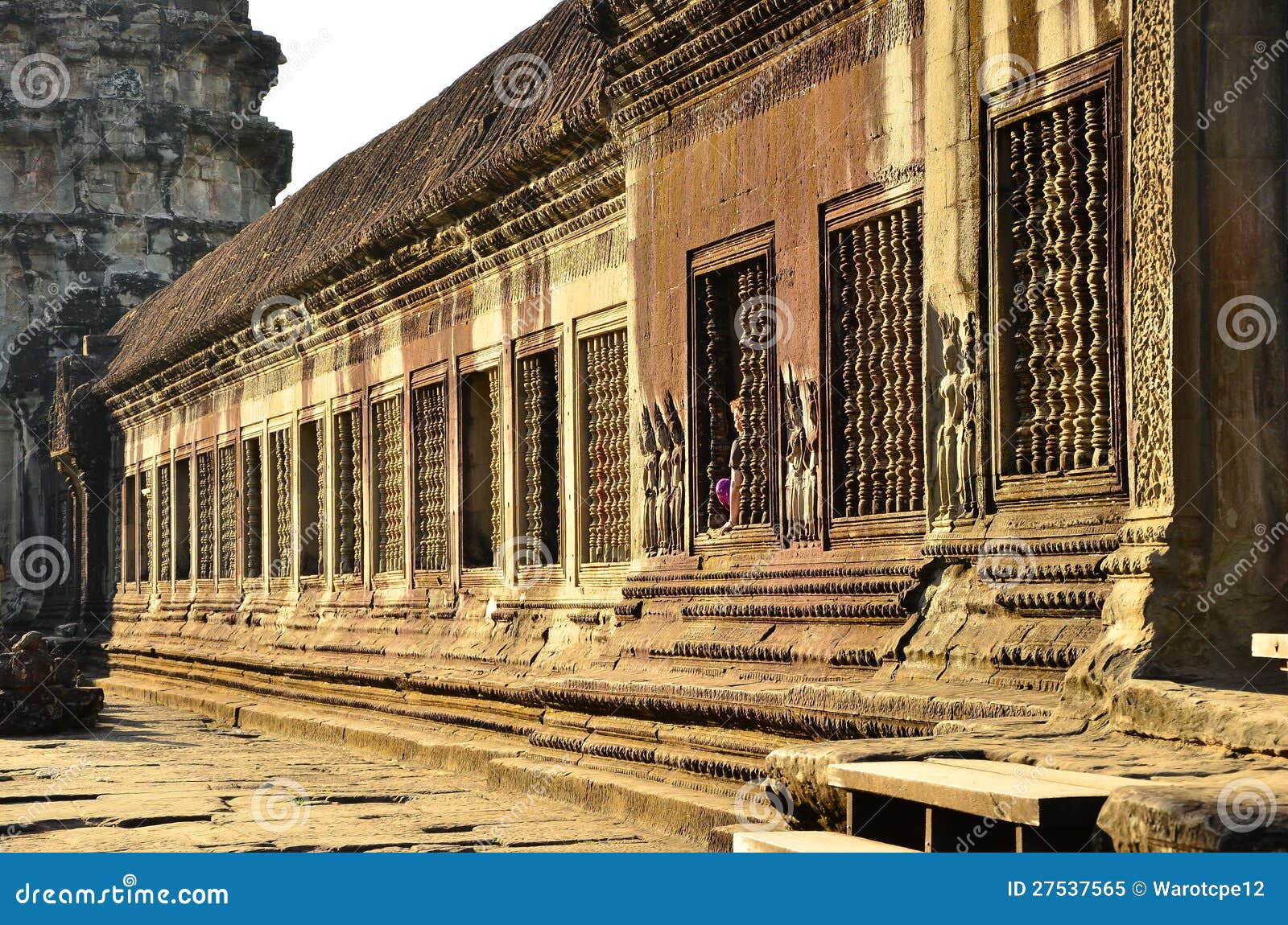 The Angkor Window stock image. Image of shadow, sunrise - 27537565
