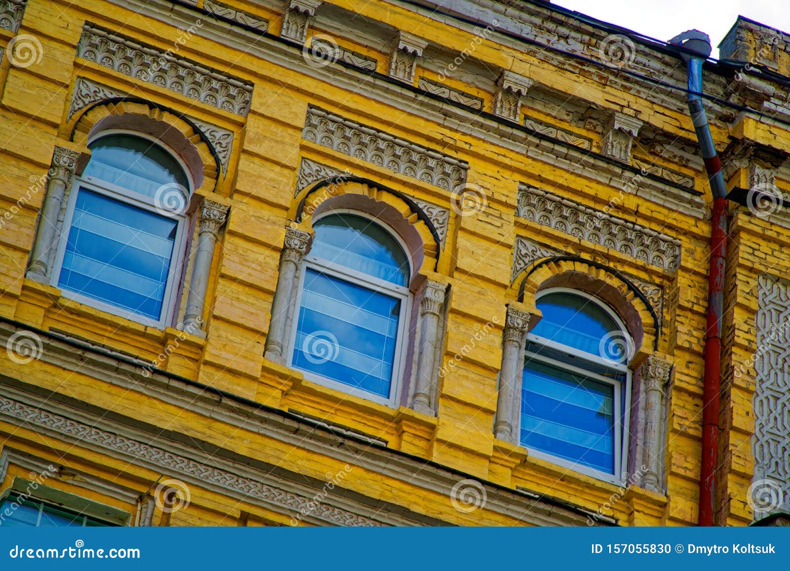 Angle of Antique Building. Architecture Large Building of Antique Roman ...