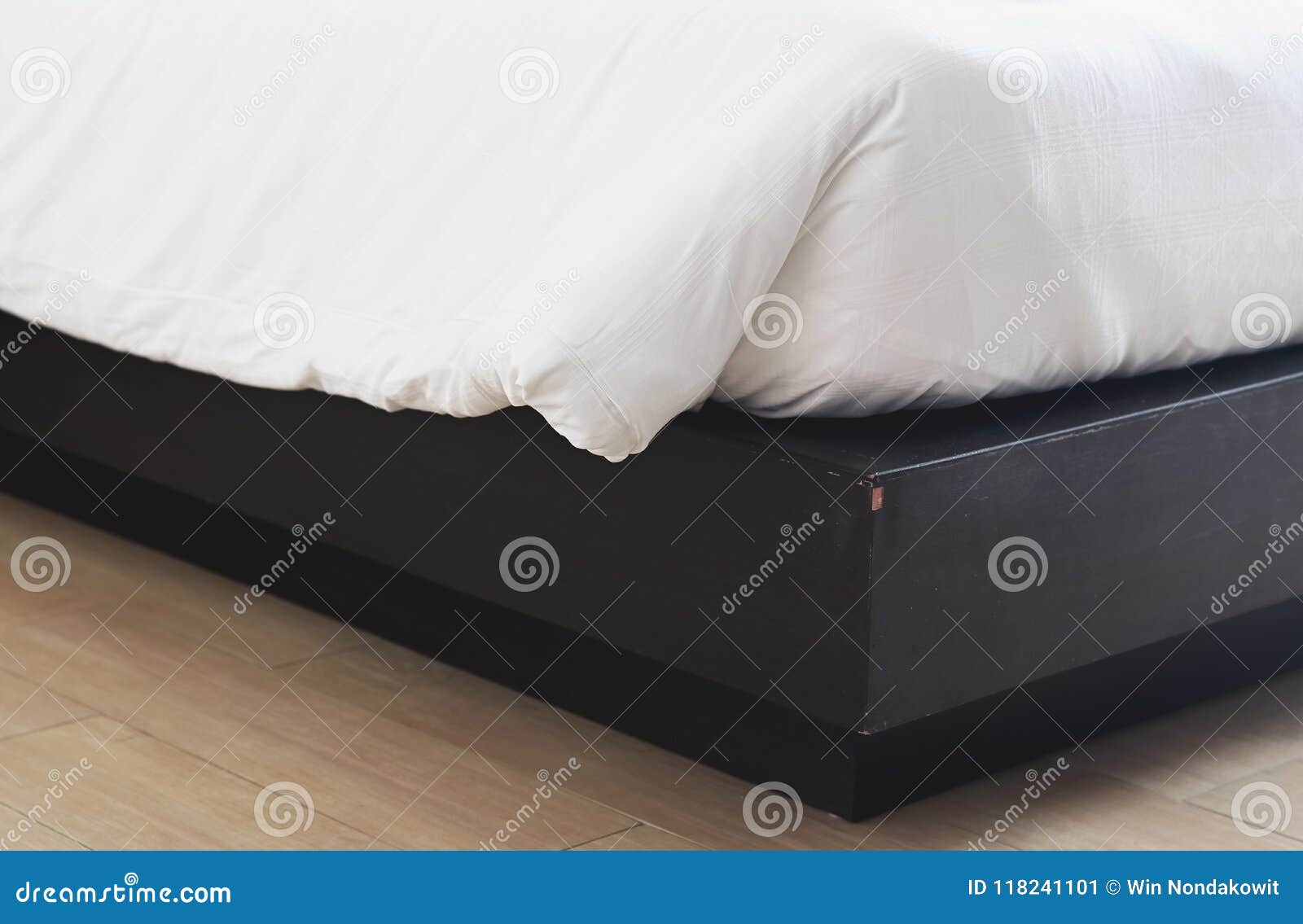 Angle of the bed stock image. Image of clean, modern - 118241101