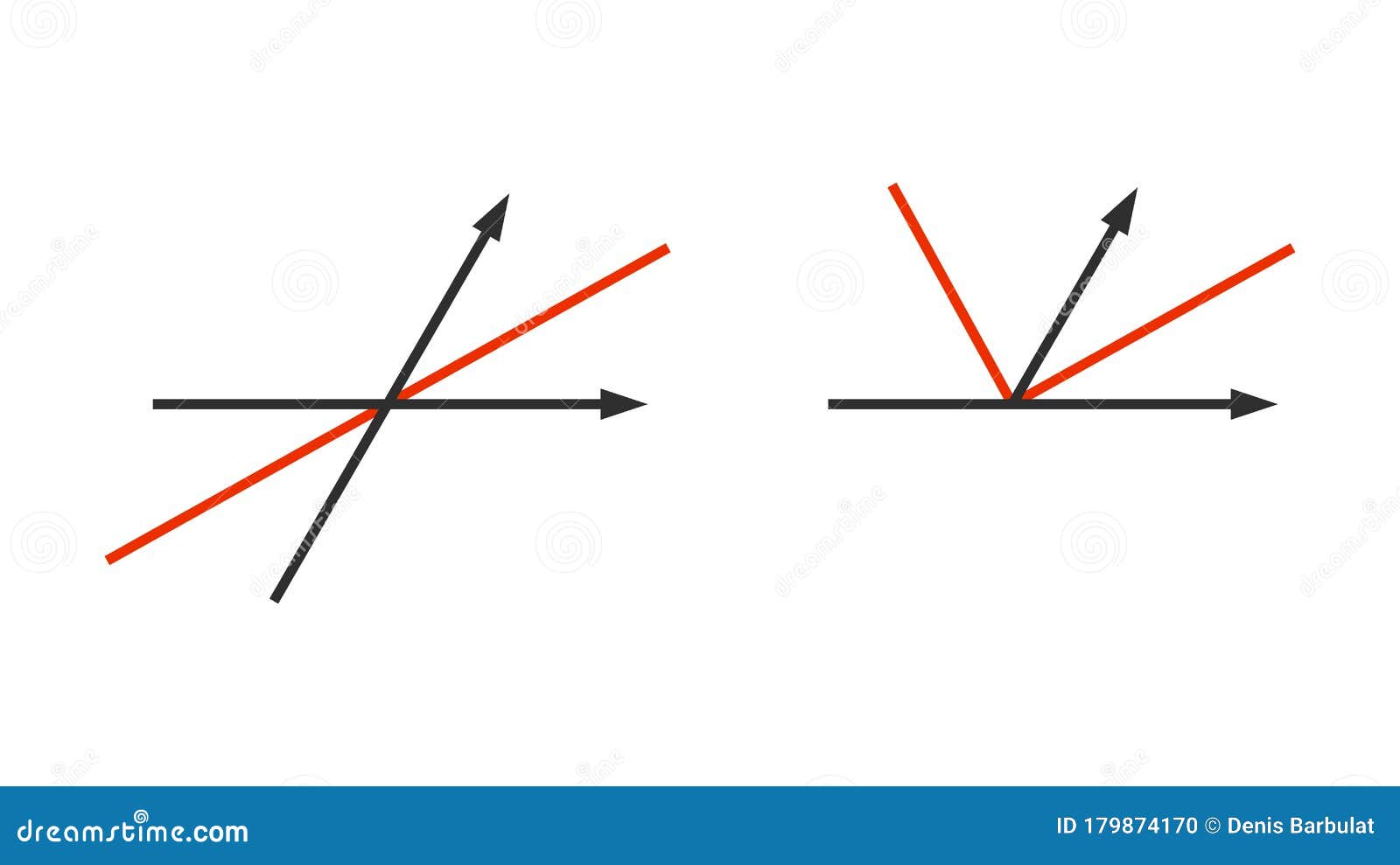 An Arrow That Splits Left And Right. Stock Photo | CartoonDealer.com ...