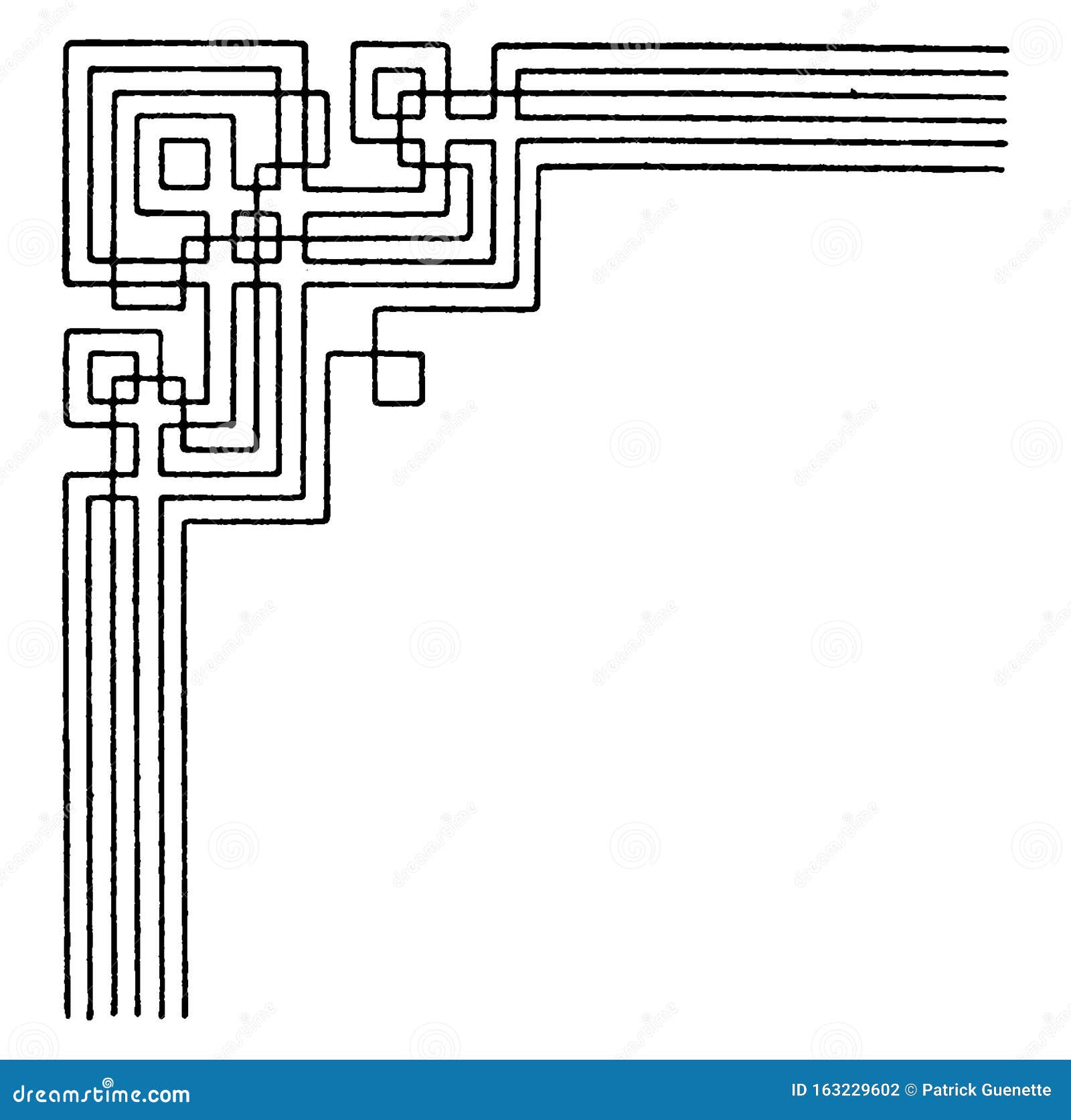 Angle Border Interlacement Band Is A Modern French Design, Vintage ...